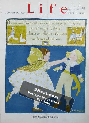 LIFE 1922 Magazines For Sale - 2Neat Magazines - Original LIFE ...