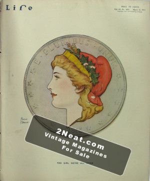 For Sale - Life humor magazine March 25, 1915 - Seeking Riches.